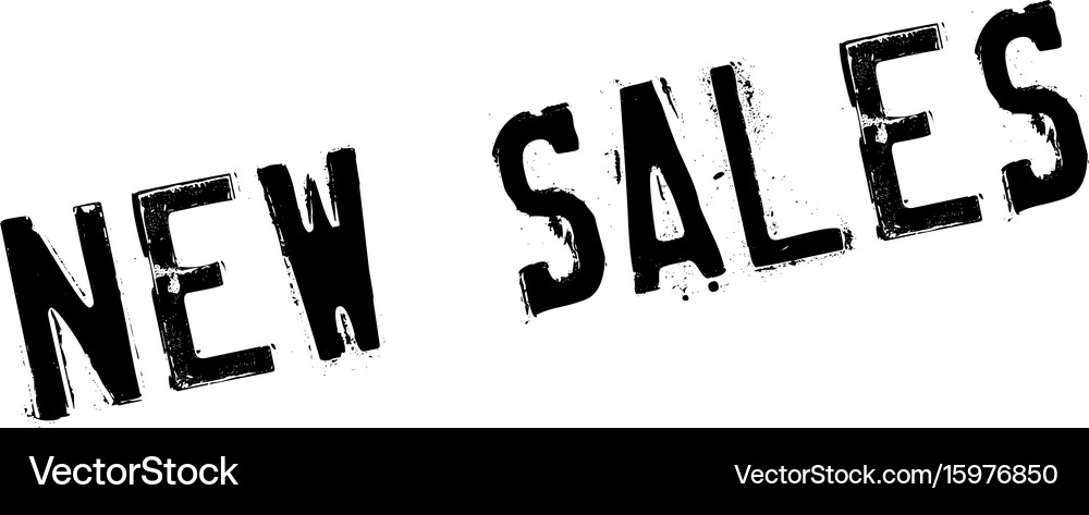 New sales rubber stamp Royalty Free Vector Image