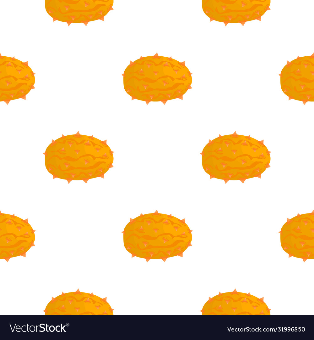 On theme big colored seamless kiwano Royalty Free Vector