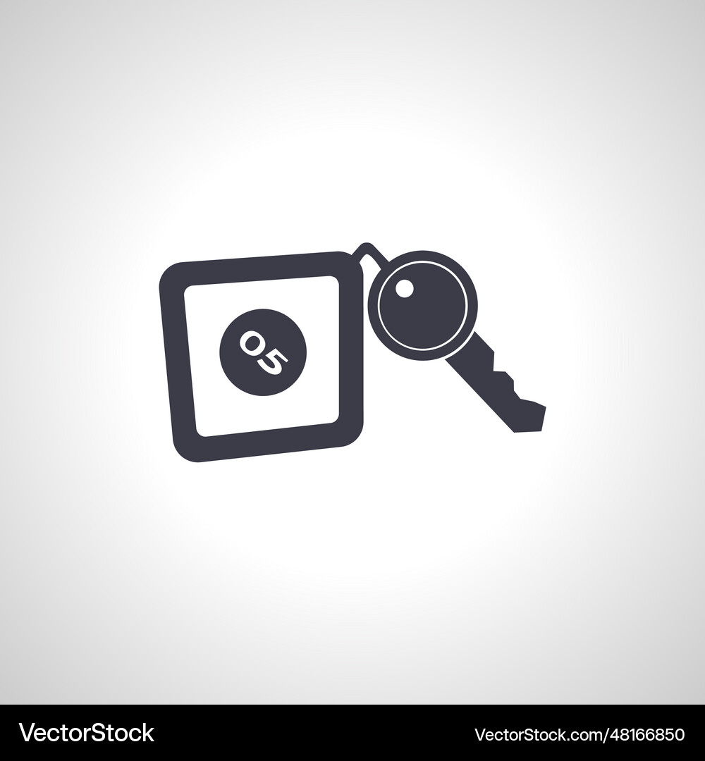 Room key icon hotel key icon Royalty Free Vector Image