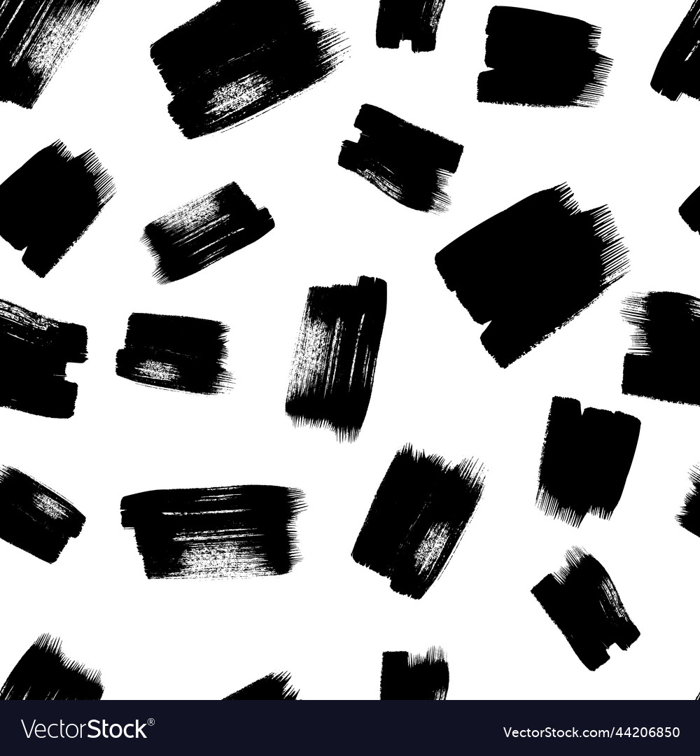 Seamless pattern with hand drawn scribble smears Vector Image