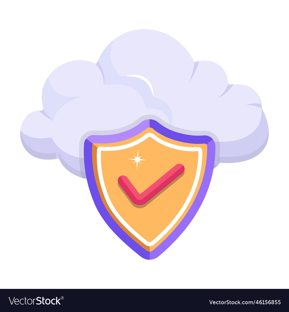 Cloud protection Royalty Free Vector Image - VectorStock