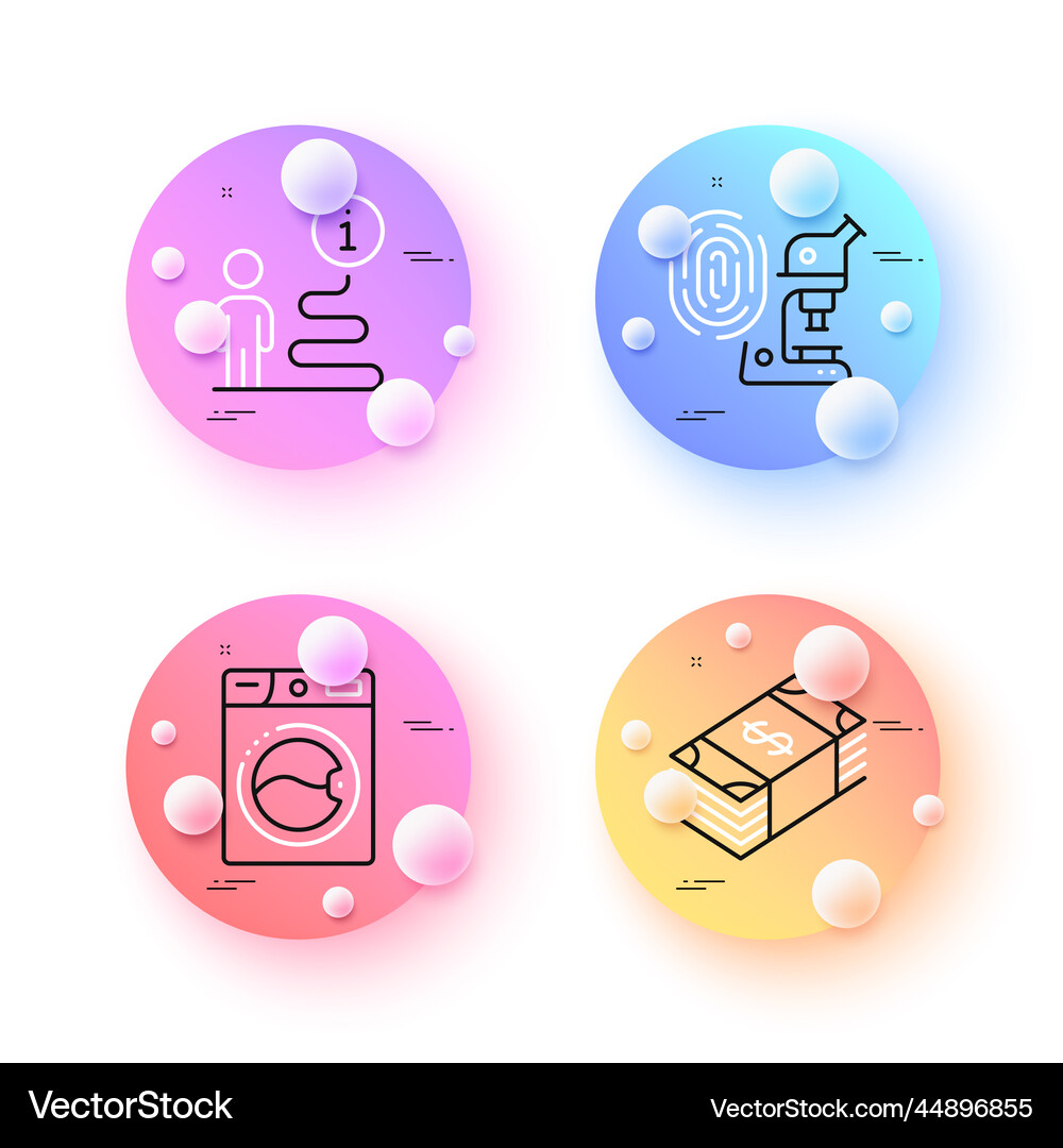 Fingerprint research support and usd currency Vector Image