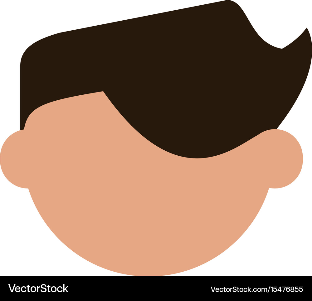 Head of faceless man icon image Royalty Free Vector Image