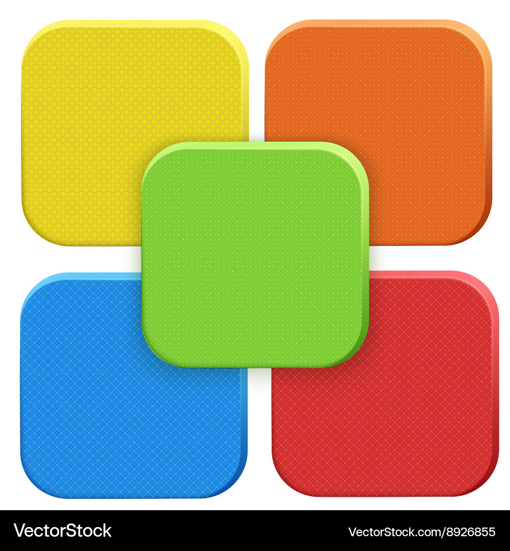 Icons of reticulate fabric Royalty Free Vector Image