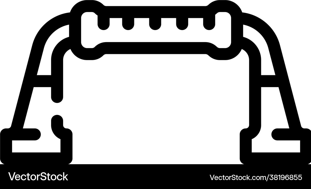 Push-ups gym equipment line icon Royalty Free Vector Image