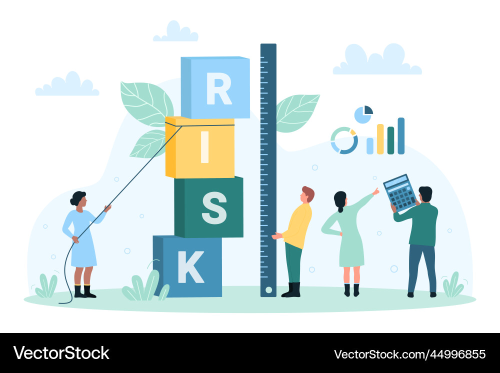 Risk management control and measurement Royalty Free Vector