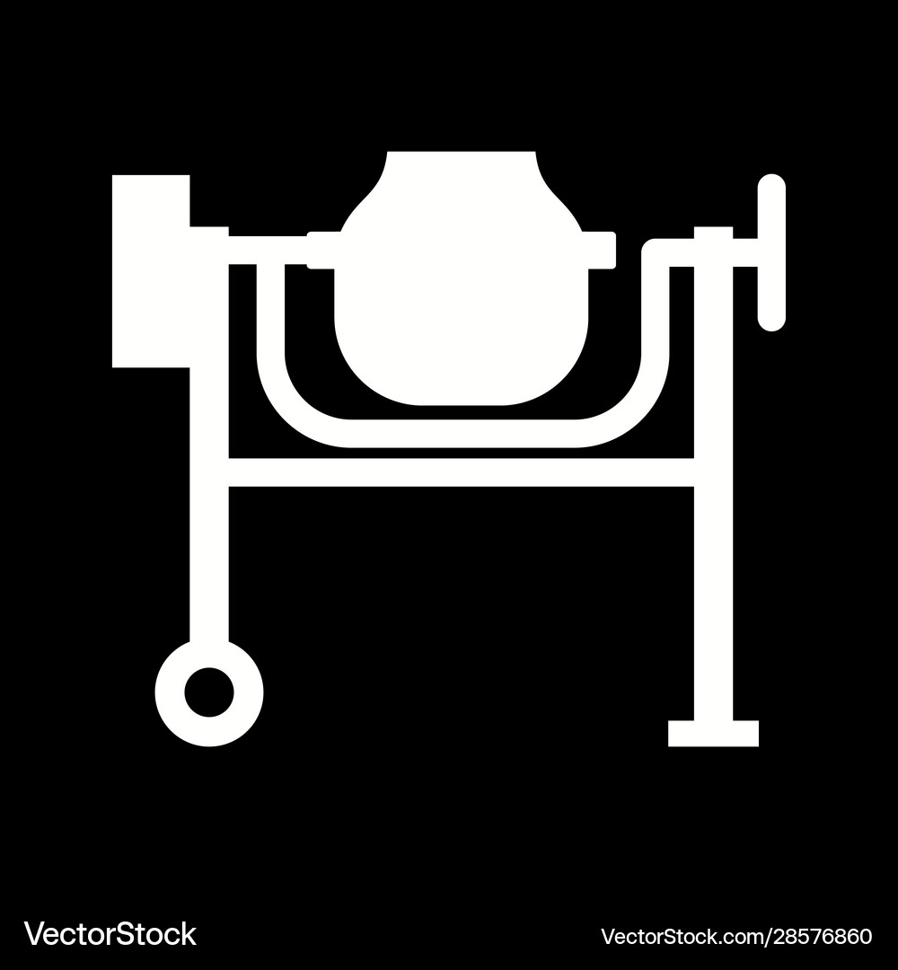 Schöne Mischer Glyph Symbol Lizenzfreies Vektorbild