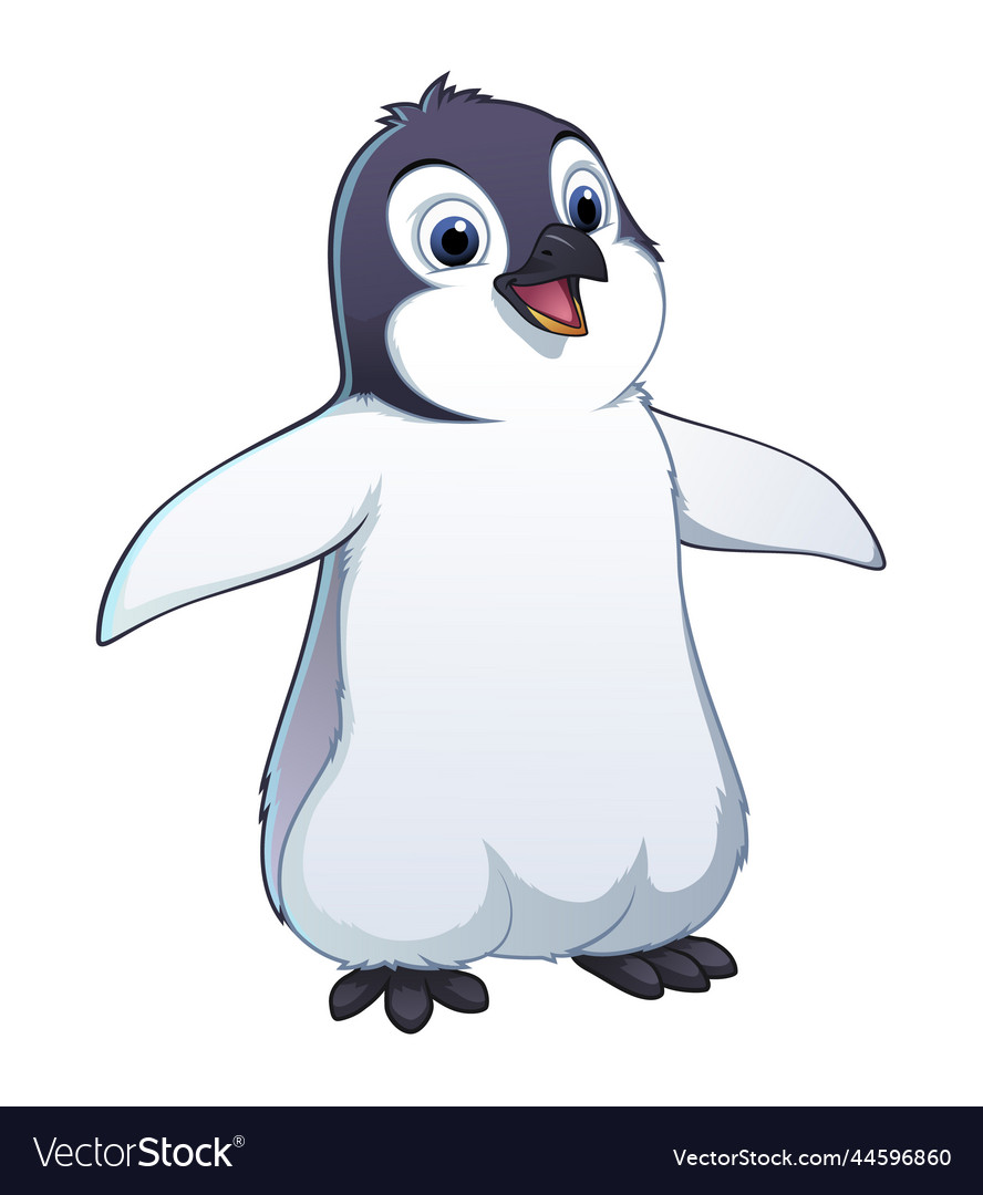 Little penguin cartoon animal Royalty Free Vector Image Little penguin cartoon animal Royalty Free Vector Image
