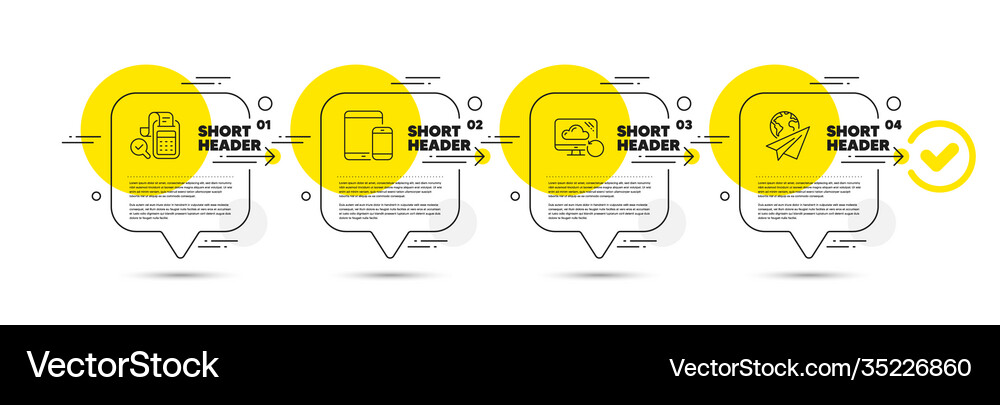 Recovery cloud bill accounting and mobile devices Vector Image
