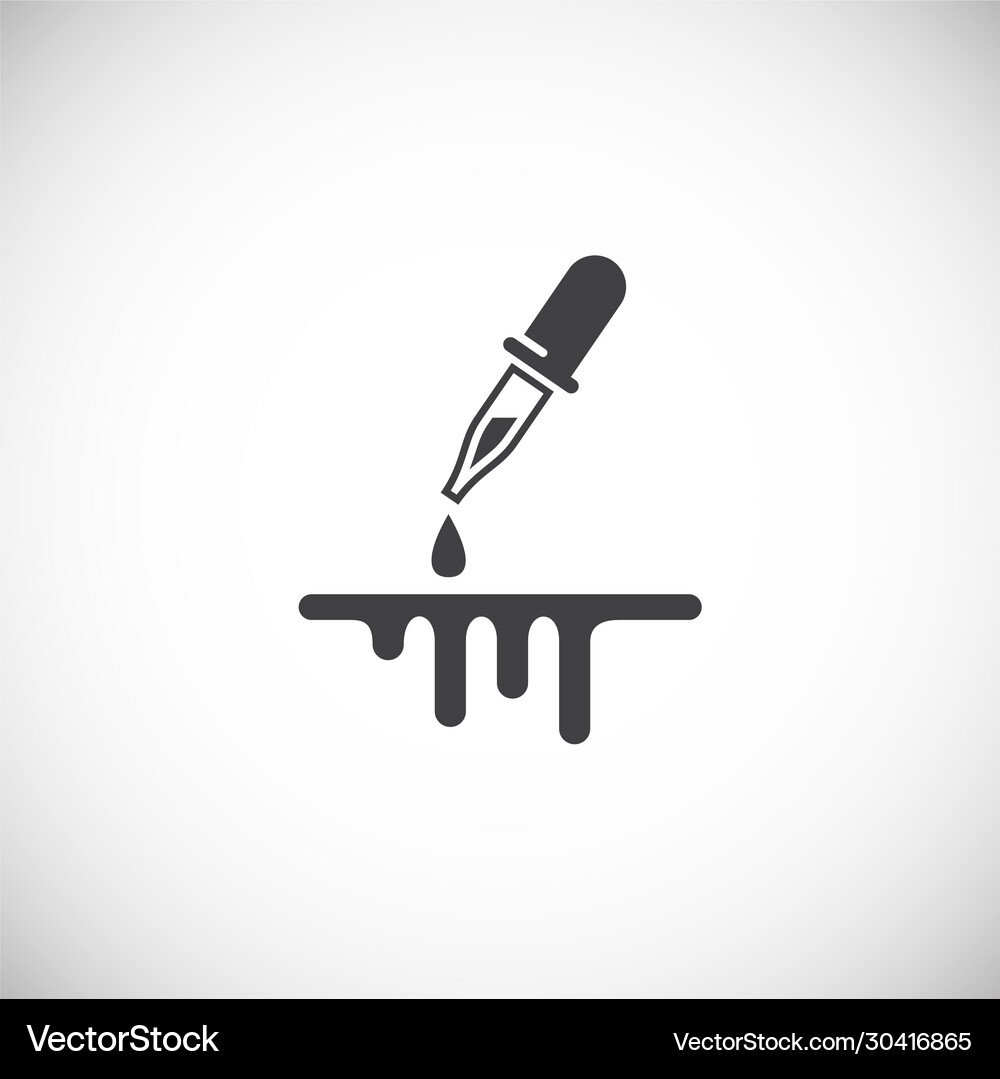 Acid related icon on background for graphic Vector Image