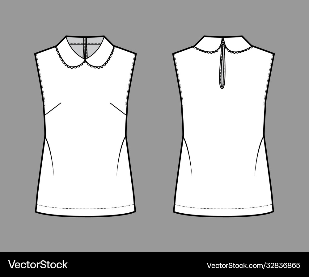 Blouse technical fashion with loose Royalty Free Vector