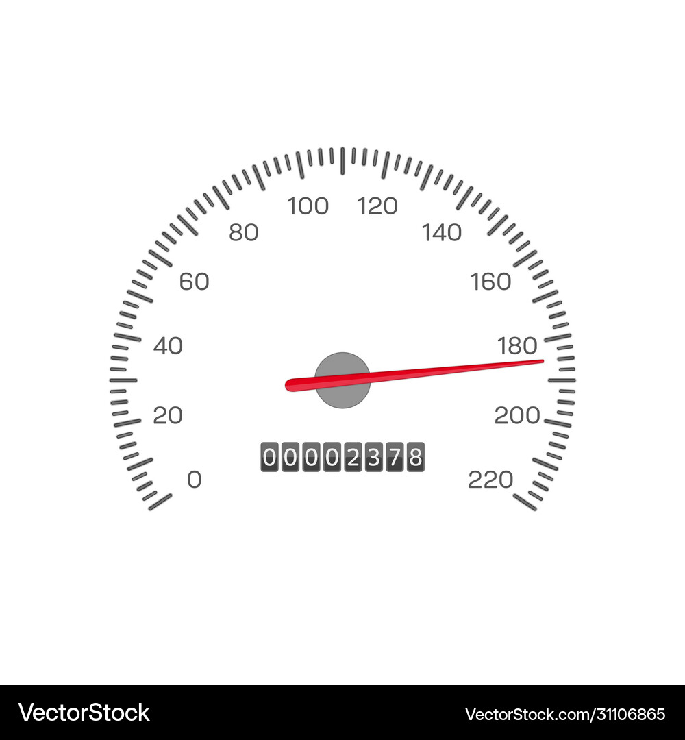 Car Speedometer Gauge Royalty Free Vector Image