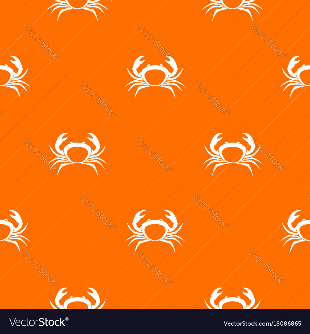 Crab pattern seamless Royalty Free Vector Image