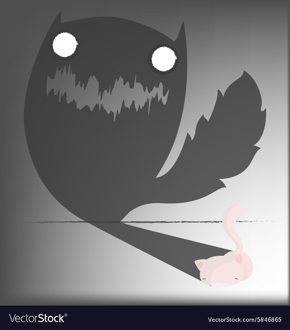 Hidden shadow Royalty Free Vector Image - VectorStock