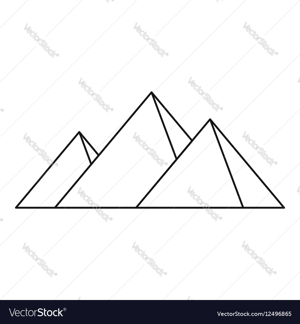 Egyptian Pyramid Outline