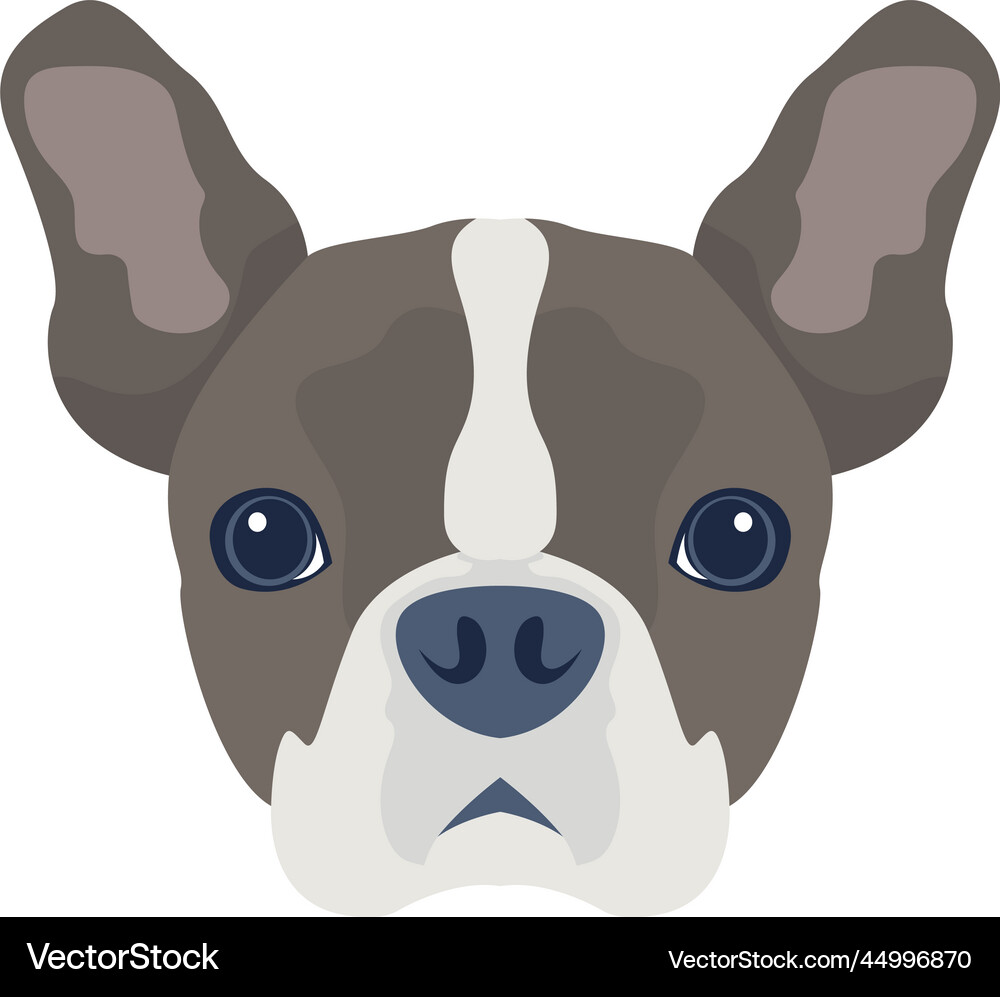 A flat icon design of dog Royalty Free Vector Image