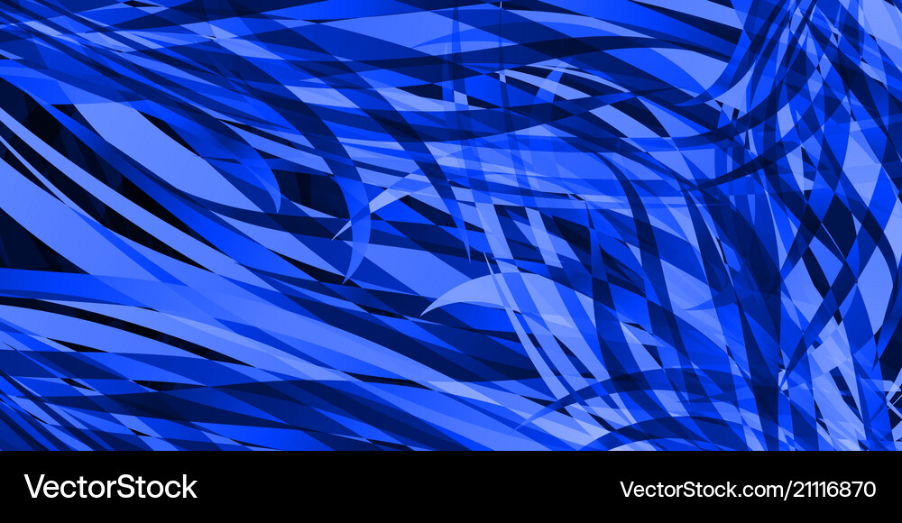 Background of smooth blue lines Royalty Free Vector Image