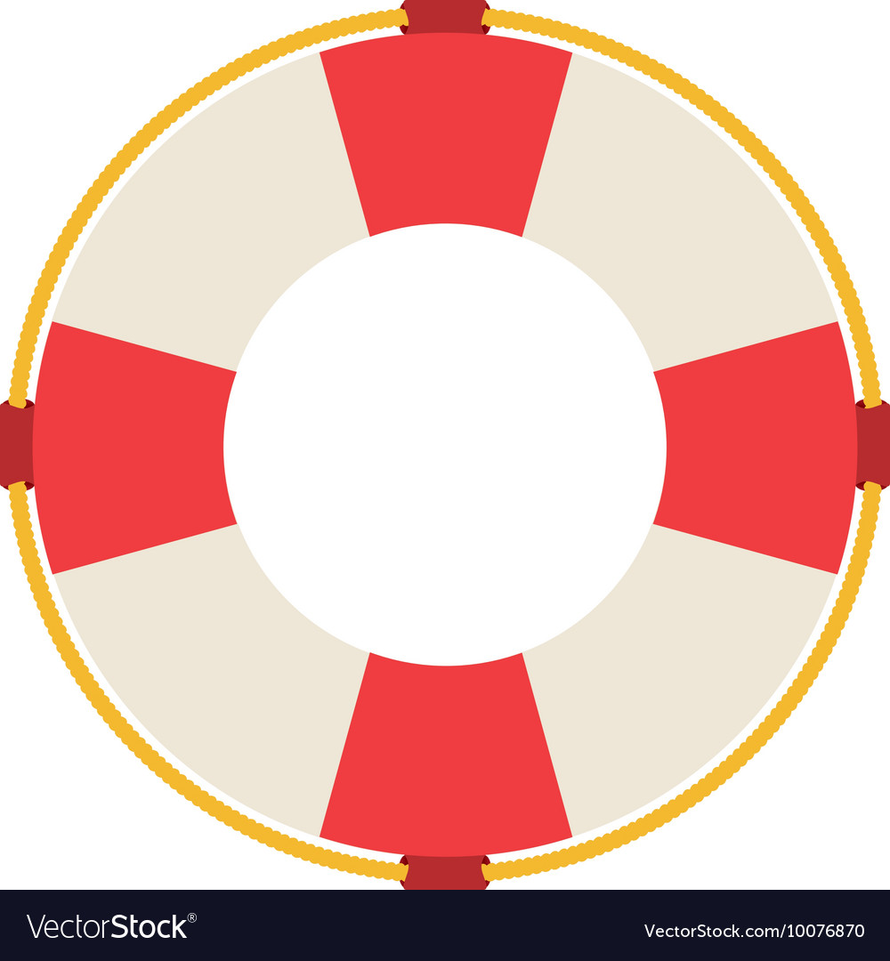 Float lifeguard isolated icon Royalty Free Vector Image