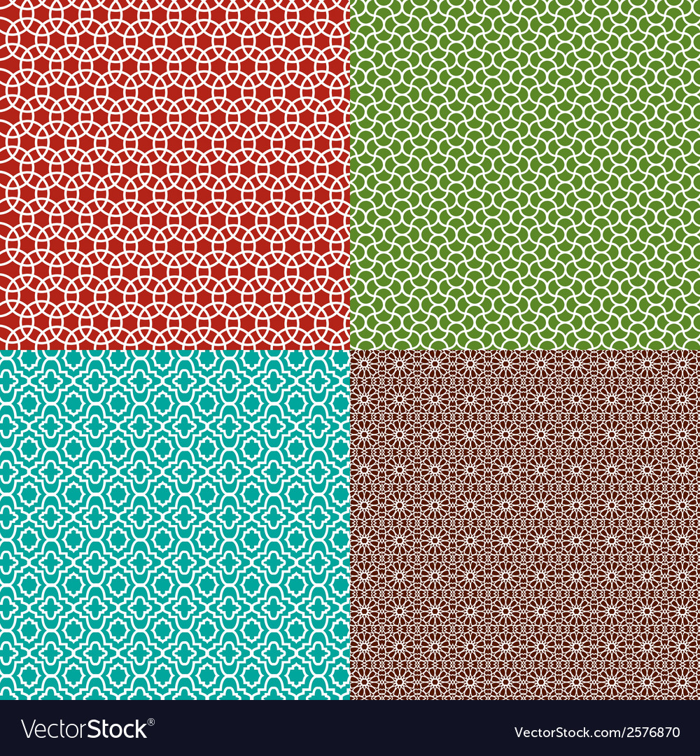 Moroccan patterns Royalty Free Vector Image - VectorStock