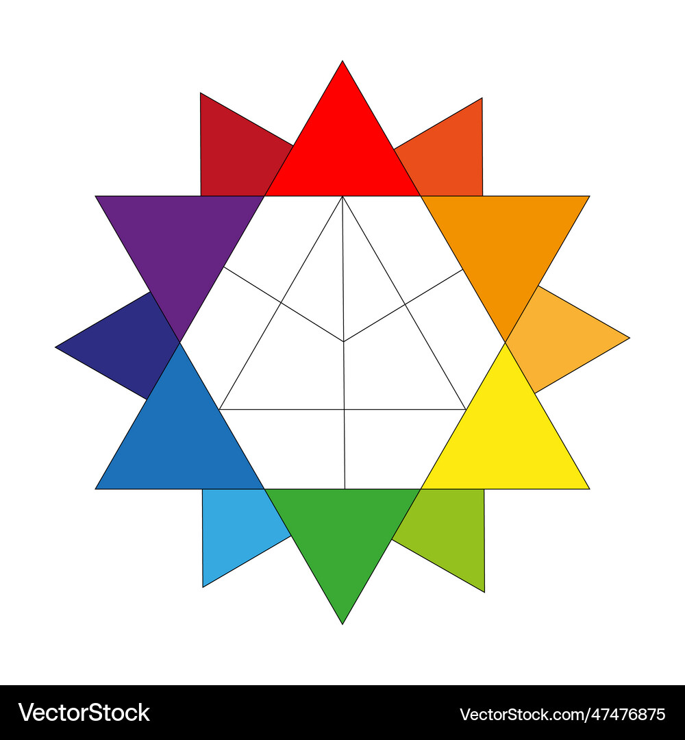 Color wheel with the transition to white Vector Image