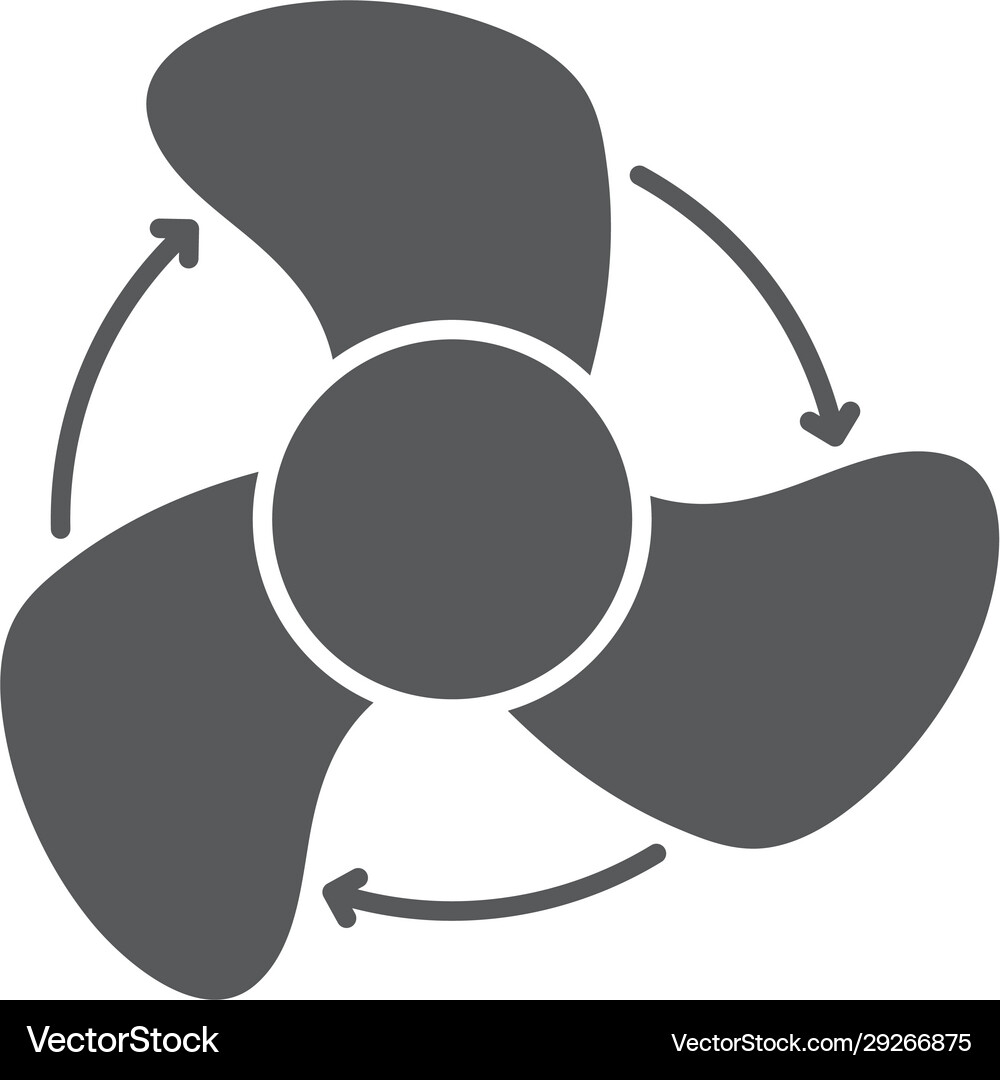 Fan rotation direction icon symbol isolated Vector Image