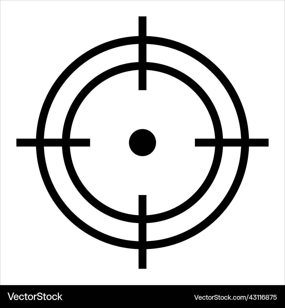 Target icon goal sign isolated on white background
