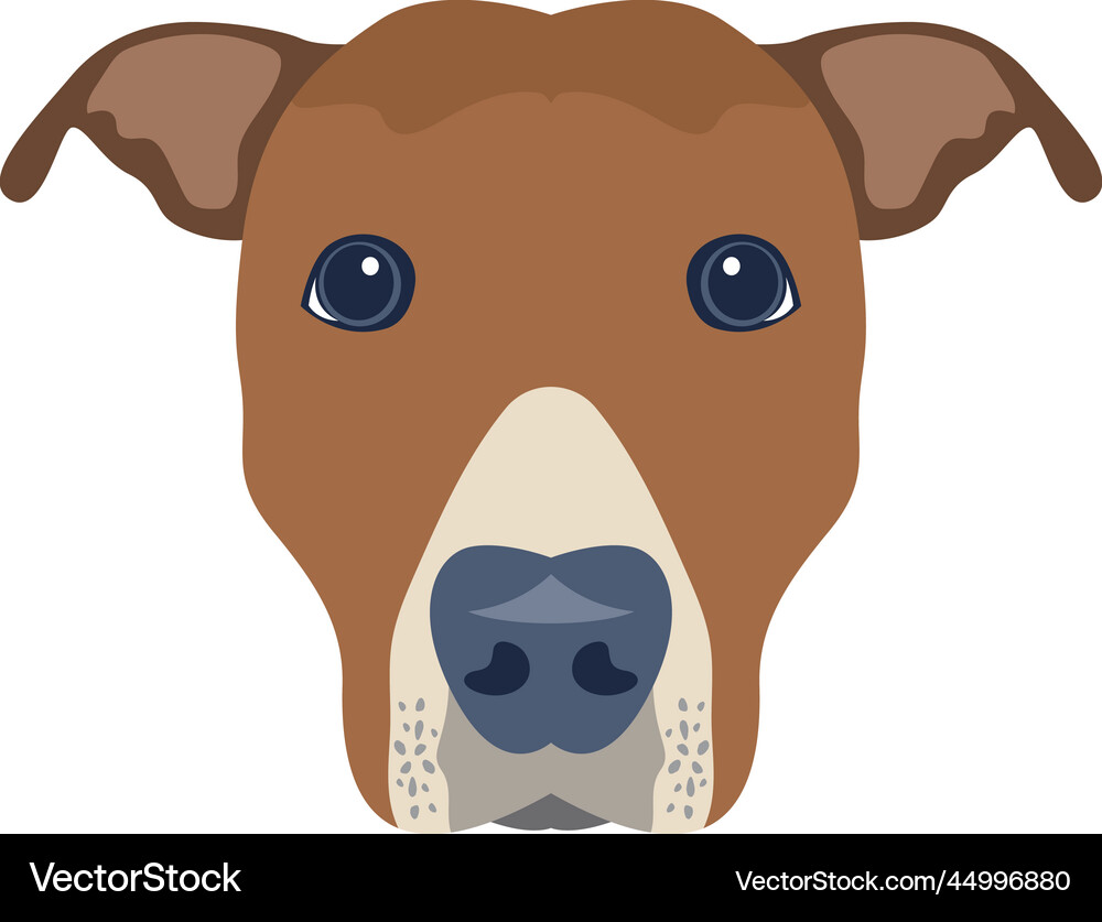 A flat icon design of dog Royalty Free Vector Image