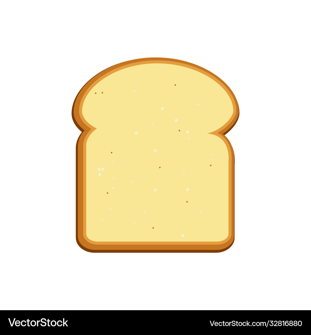 Breakfast concept toast slices toast flat Vector Image