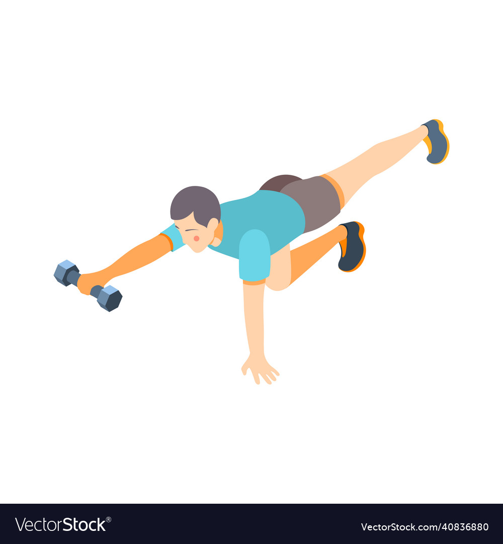 Cardio activity exercise composition Royalty Free Vector