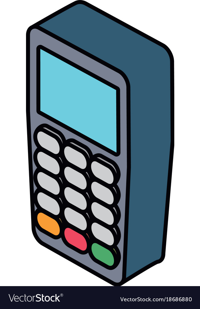 Dataphone device icon Royalty Free Vector Image