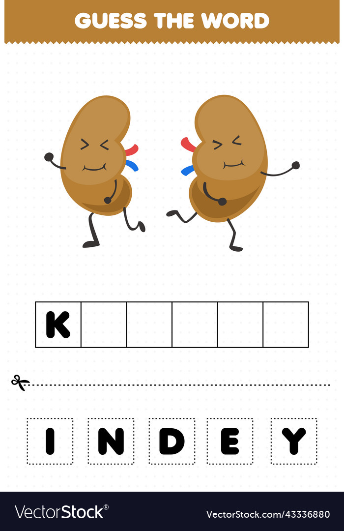 Education game for children guess the word Vector Image