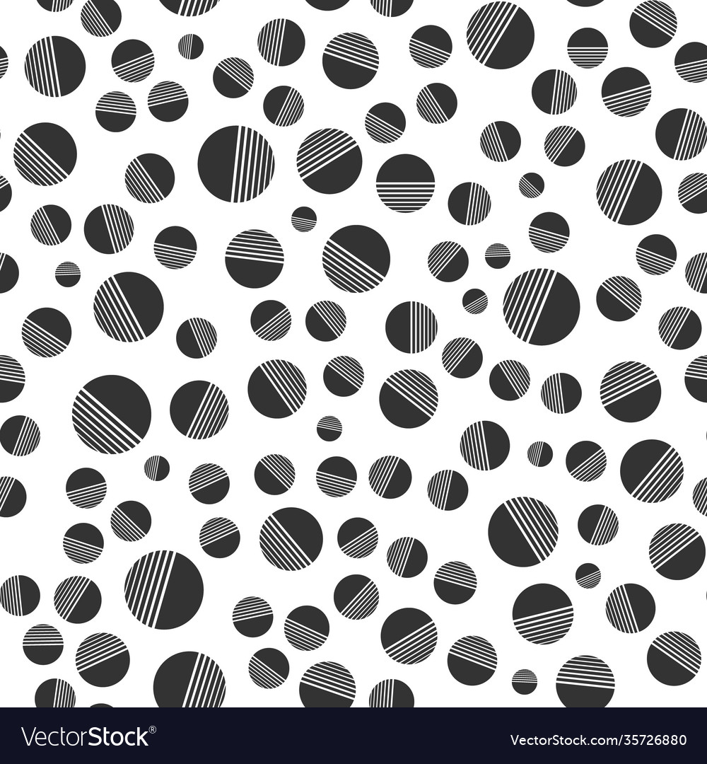 Seamless pattern circles different sizes Vector Image