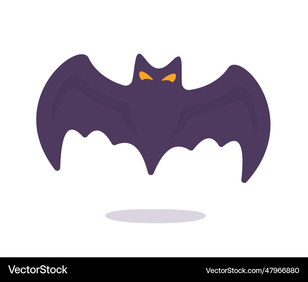 Vampire bat cartoon scary ghost bat blood Vector Image