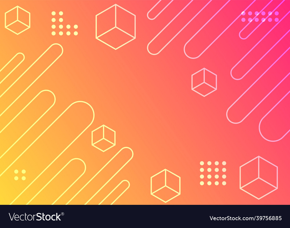 Abstract gradient geometry shape background Vector Image