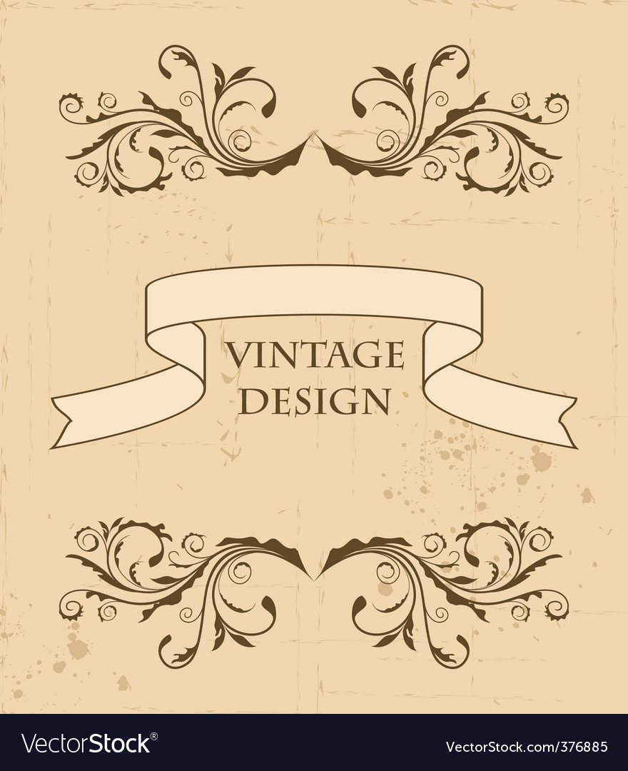 Retro design element Royalty Free Vector Image