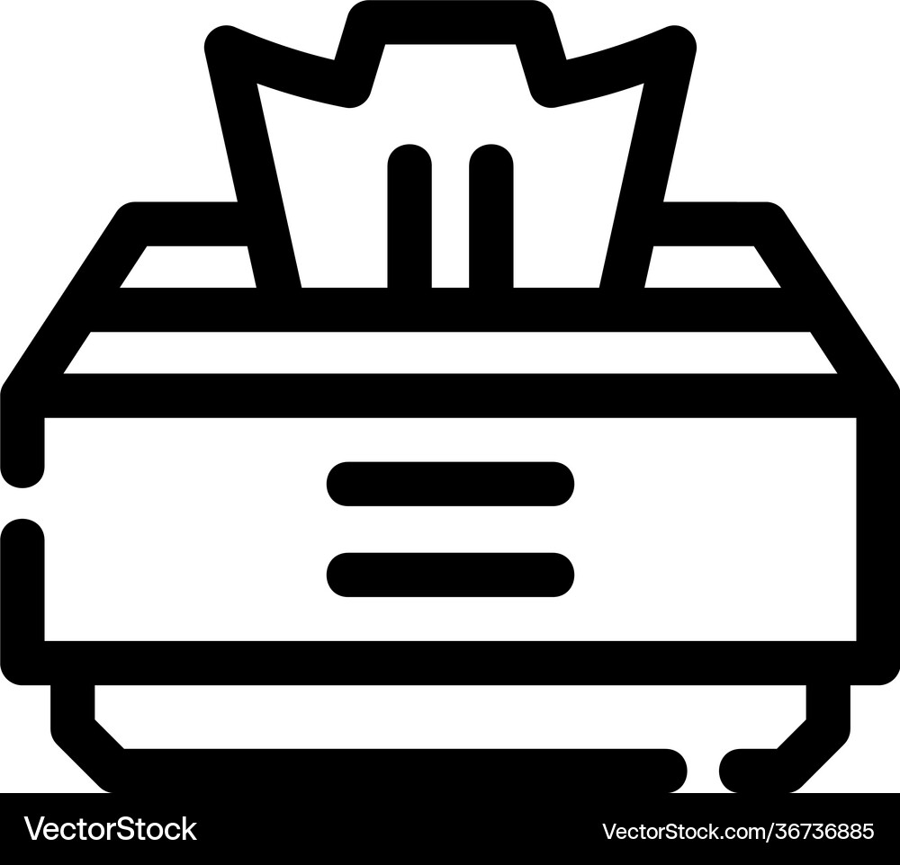 Tissue icon or logo isolated sign symbol Vector Image