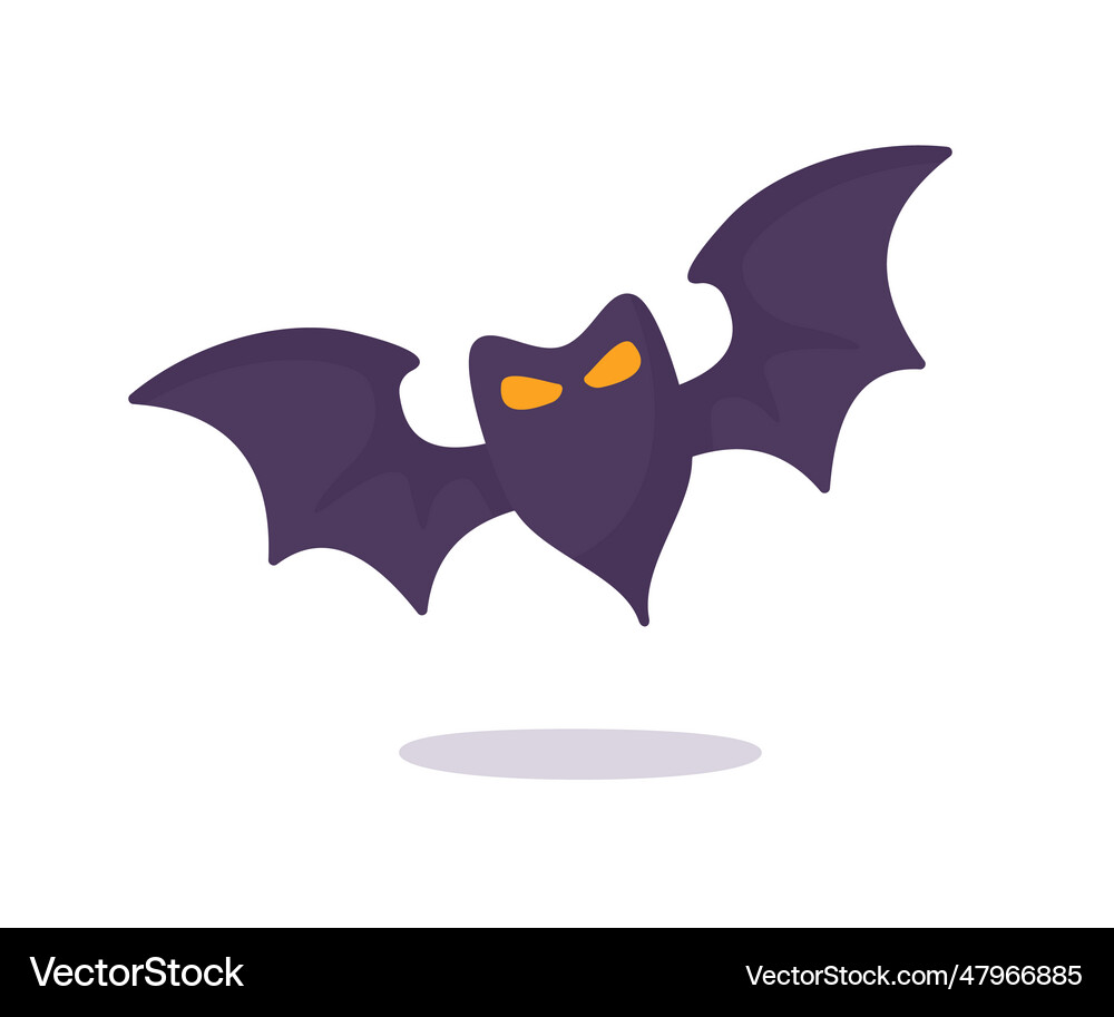 Vampire bat cartoon scary ghost bat blood Vector Image