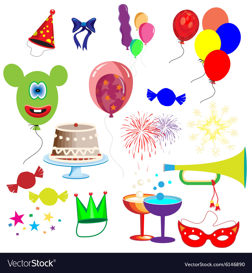 Celebration elements Royalty Free Vector Image