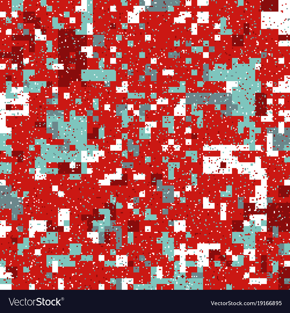 Christmas pixel pattern Royalty Free Vector Image