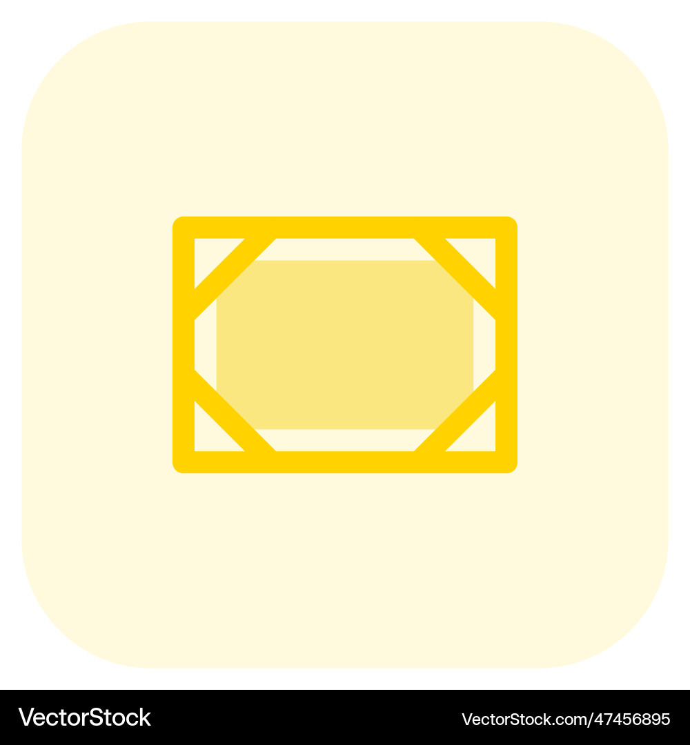 Glass photo frame with decorative border Vector Image