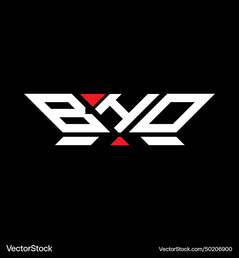 Bho letter logo design simple and modern Vector Image