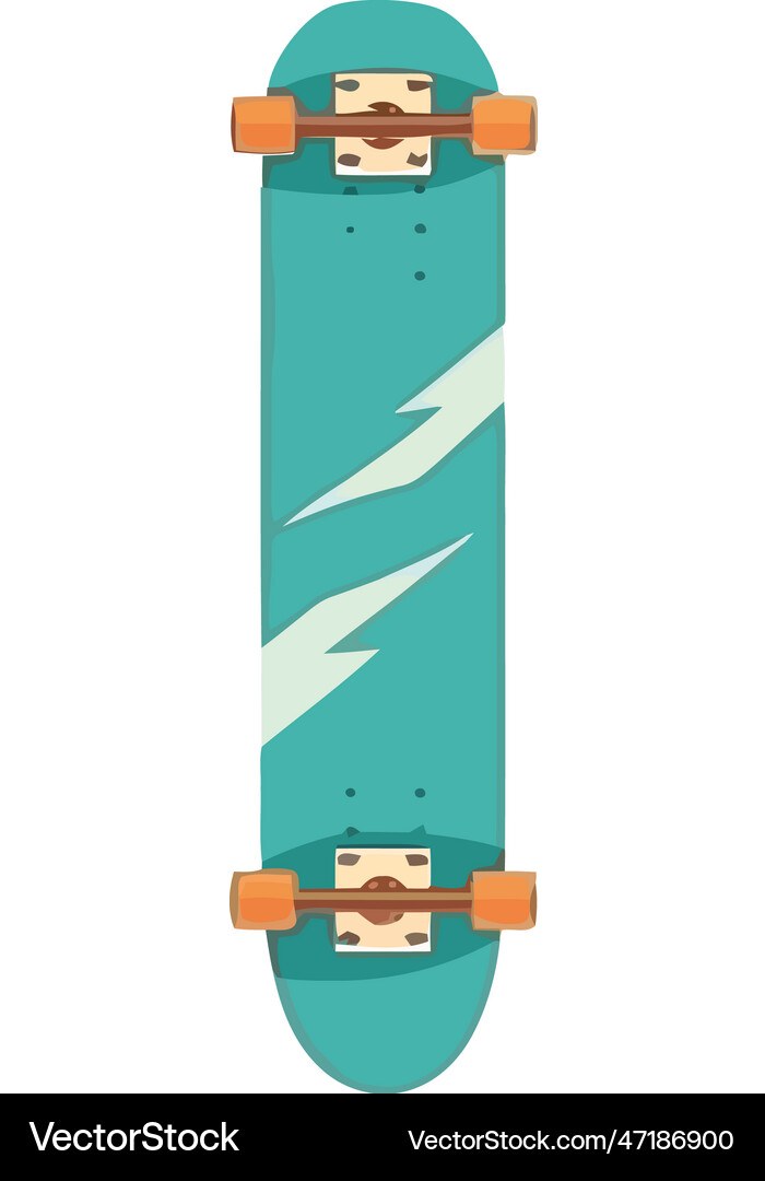 Blue skateboard Royalty Free Vector Image - VectorStock