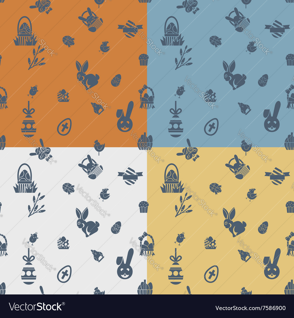 Easter seamless pattern Royalty Free Vector Image