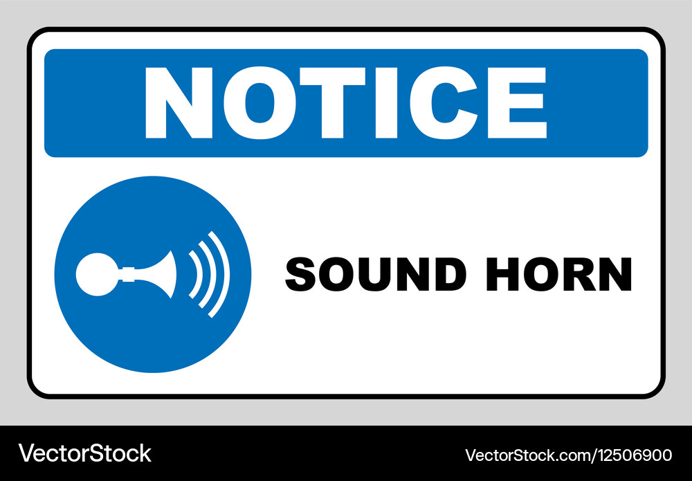 Sound horn sign Royalty Free Vector Image - VectorStock