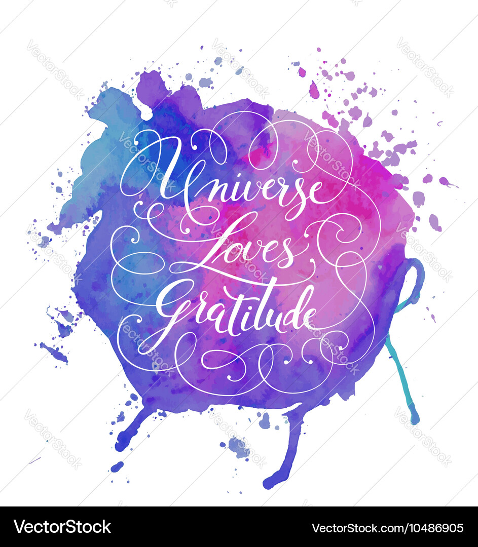 Calligraphy motivational inspirational phrase Vector Image