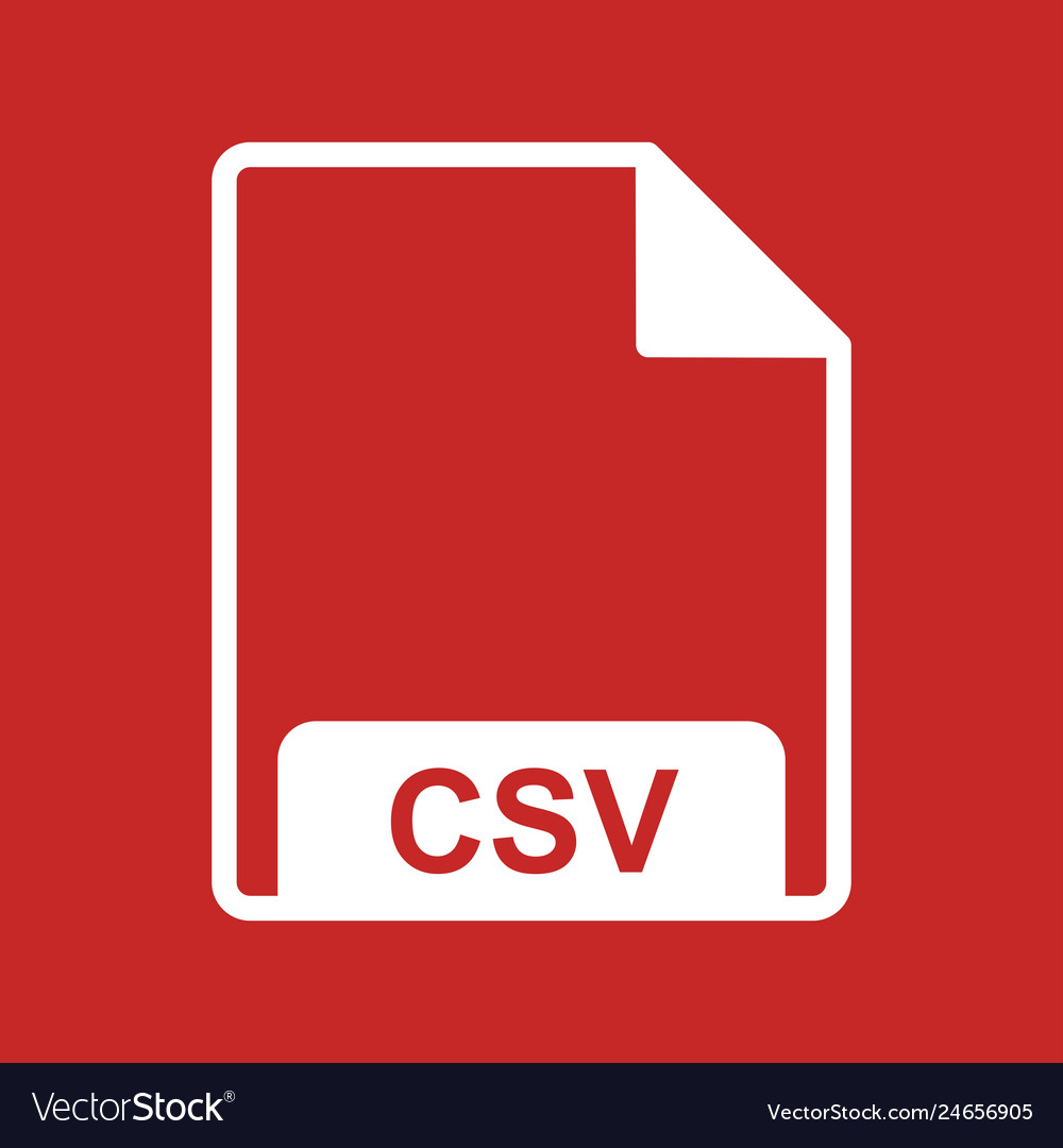 Csv icon Royalty Free Vector Image - VectorStock