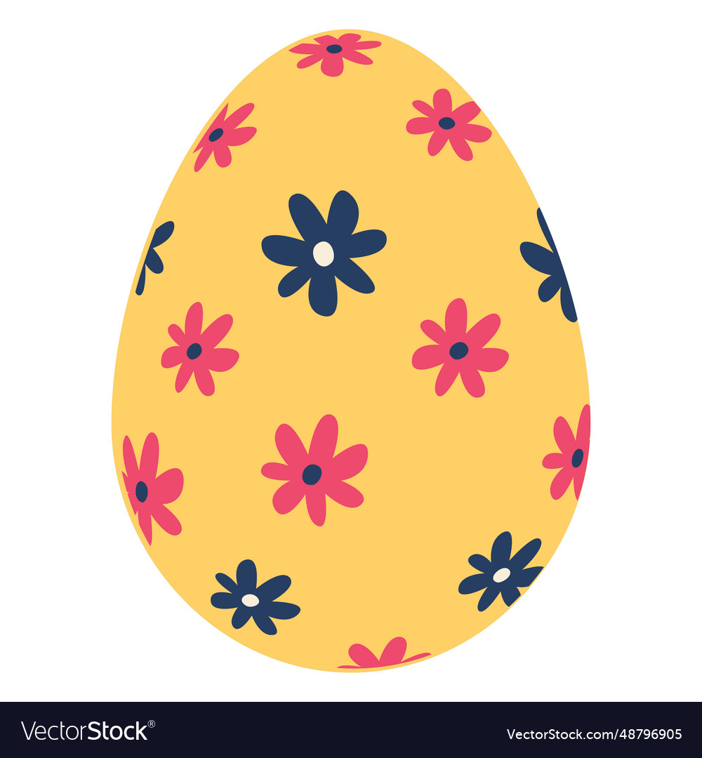 Egg easter painted pattern Royalty Free Vector Image