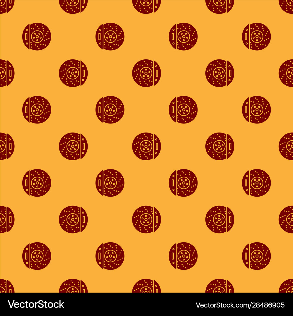 Red car brake disk with caliper icon isolated Vector Image