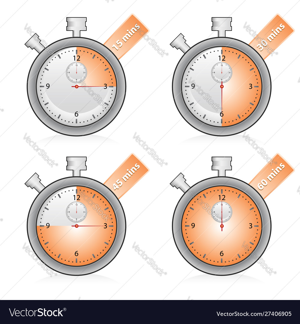 Time set Royalty Free Vector Image - VectorStock