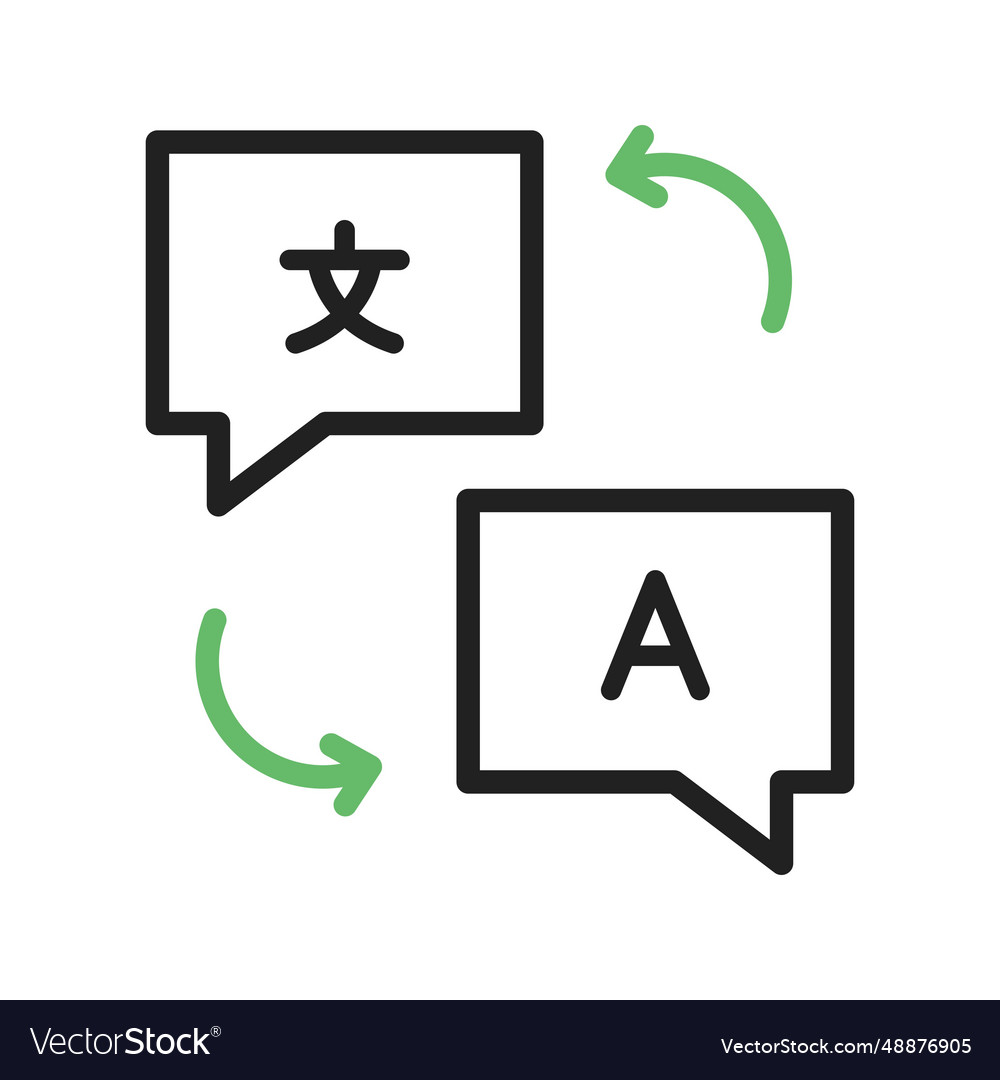 Translate icon image Royalty Free Vector Image